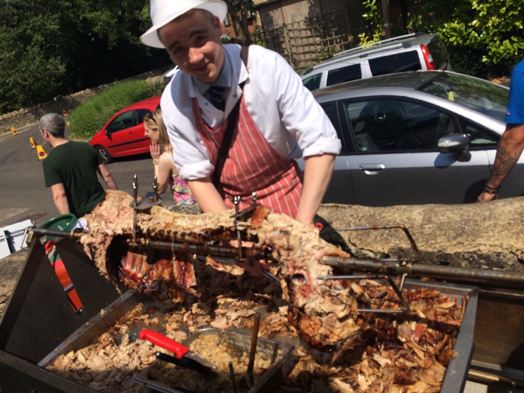 A proper hog , a cow, a chicken and a lamb – Cooking with Mr Fitz